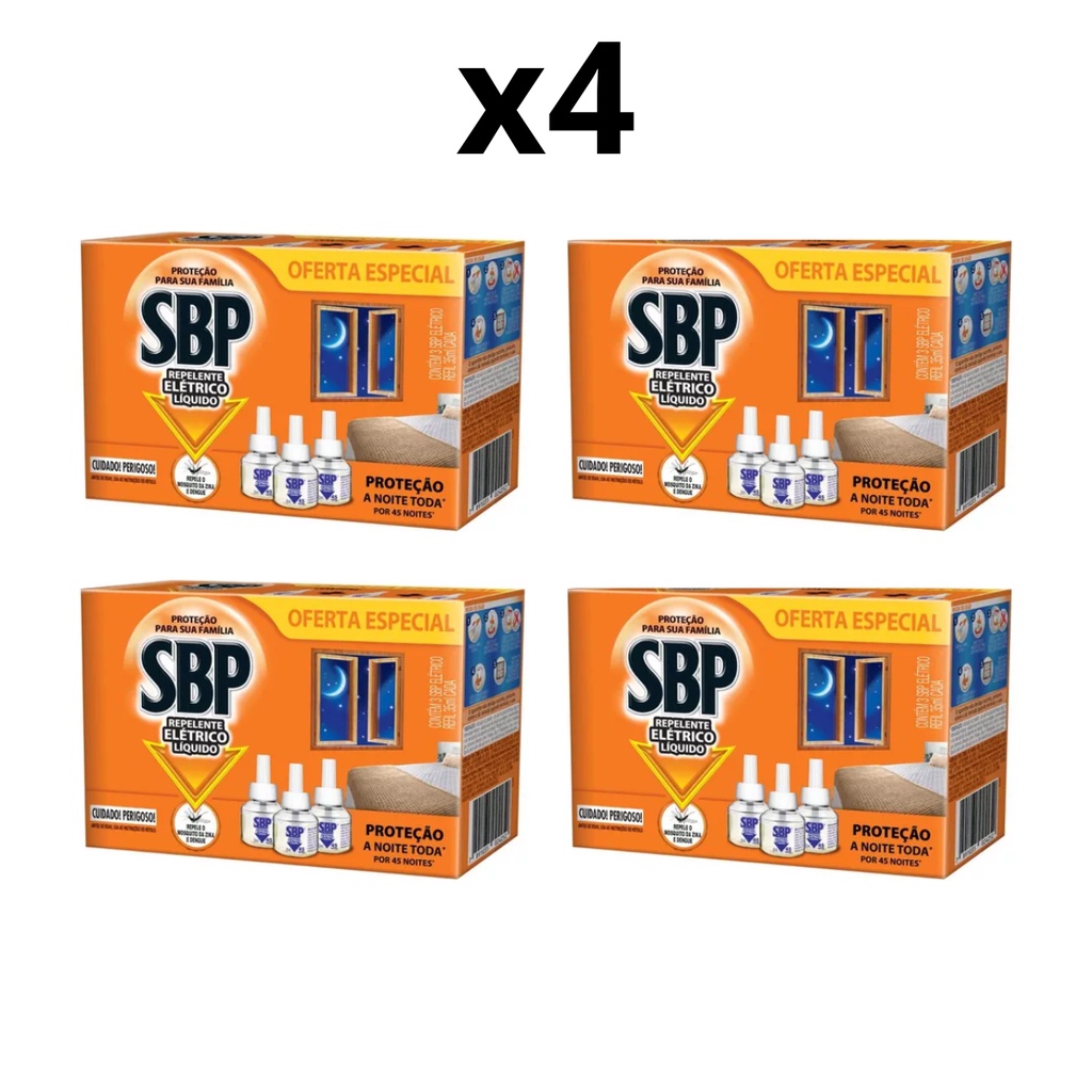 KIT COM 4 SBP REFIL com 3 unidades de 35ml (4 SBP REFIL COM 3 UNIDADES ...