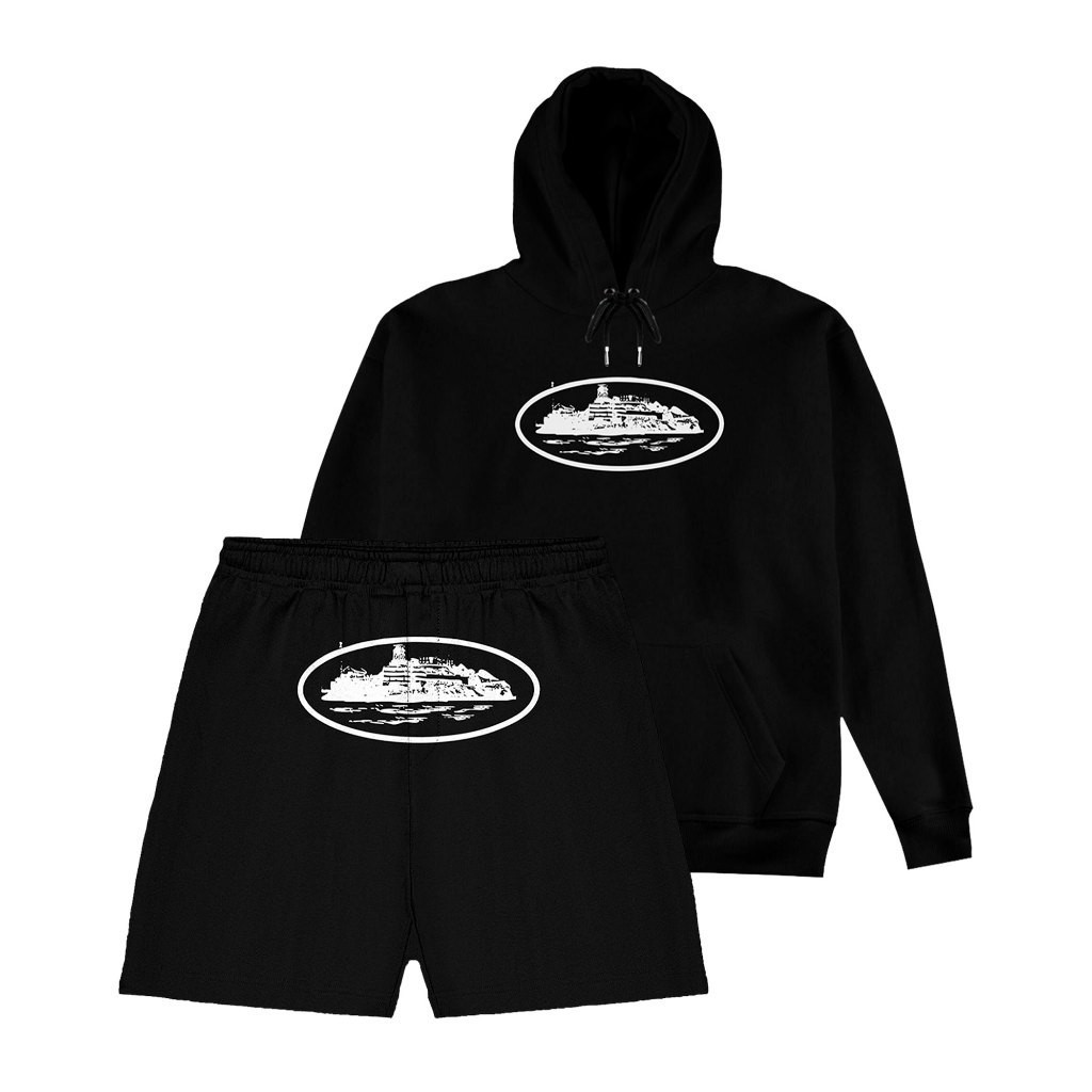 Kit Conjunto Moletom Canguru Streetwear e Bermuda Moletom corteiz ...