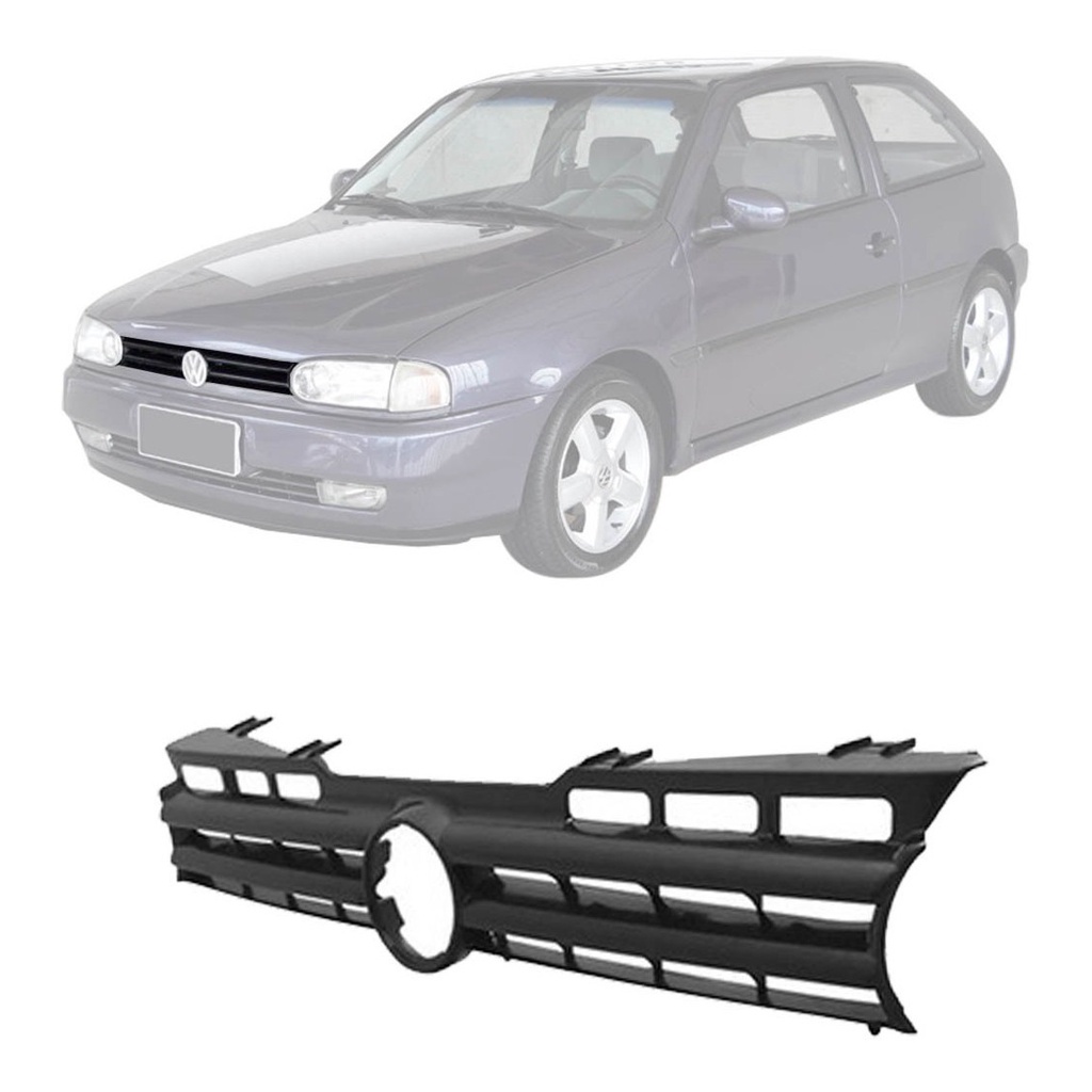 Grade Dianteira Vw Gol Bola G2 94 95 96 97 98 99 Preto - Escorrega o Preço