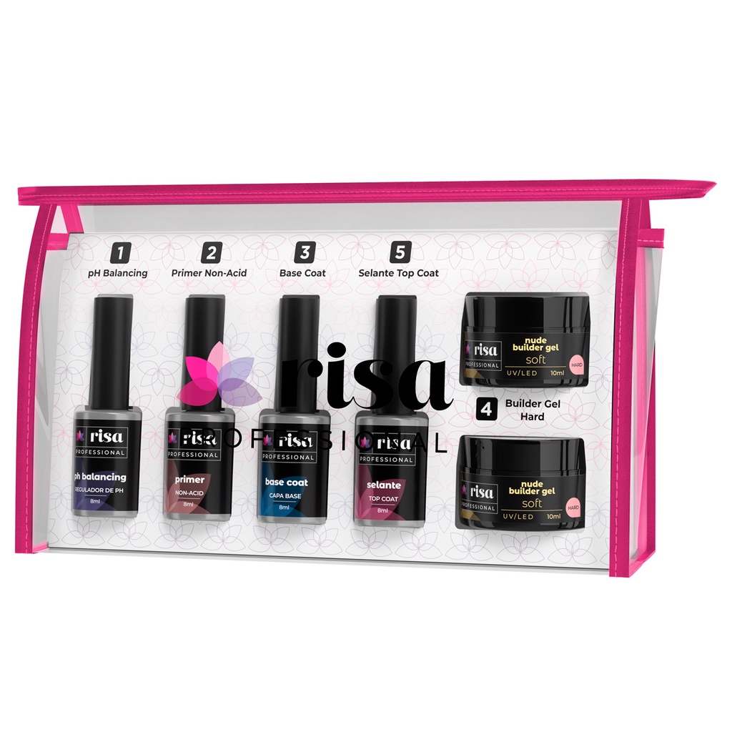 Kit Start Risa Preparadores PH Primer Base Selante + 2 geis | Shopee Brasil