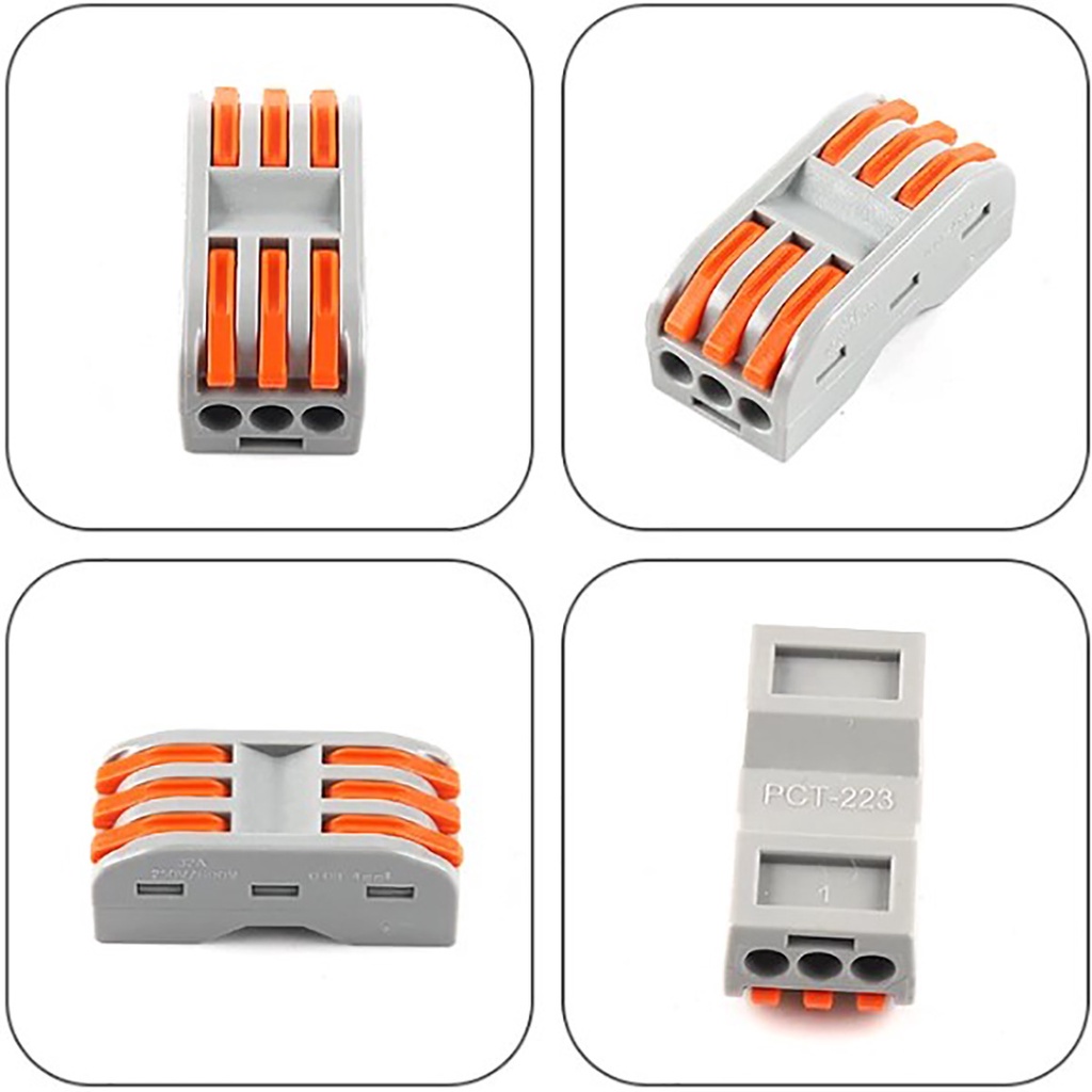 kit 3 un Conector Compacto Elétrico para Emenda e Derivação - 1 vias ...