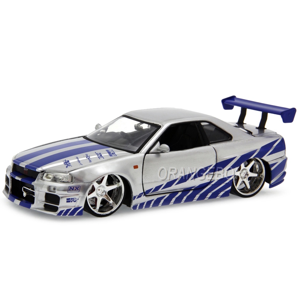 Brian s Nissan GTR Skyline R34 Velozes e Furiosos Jada Toys 1:24 ...