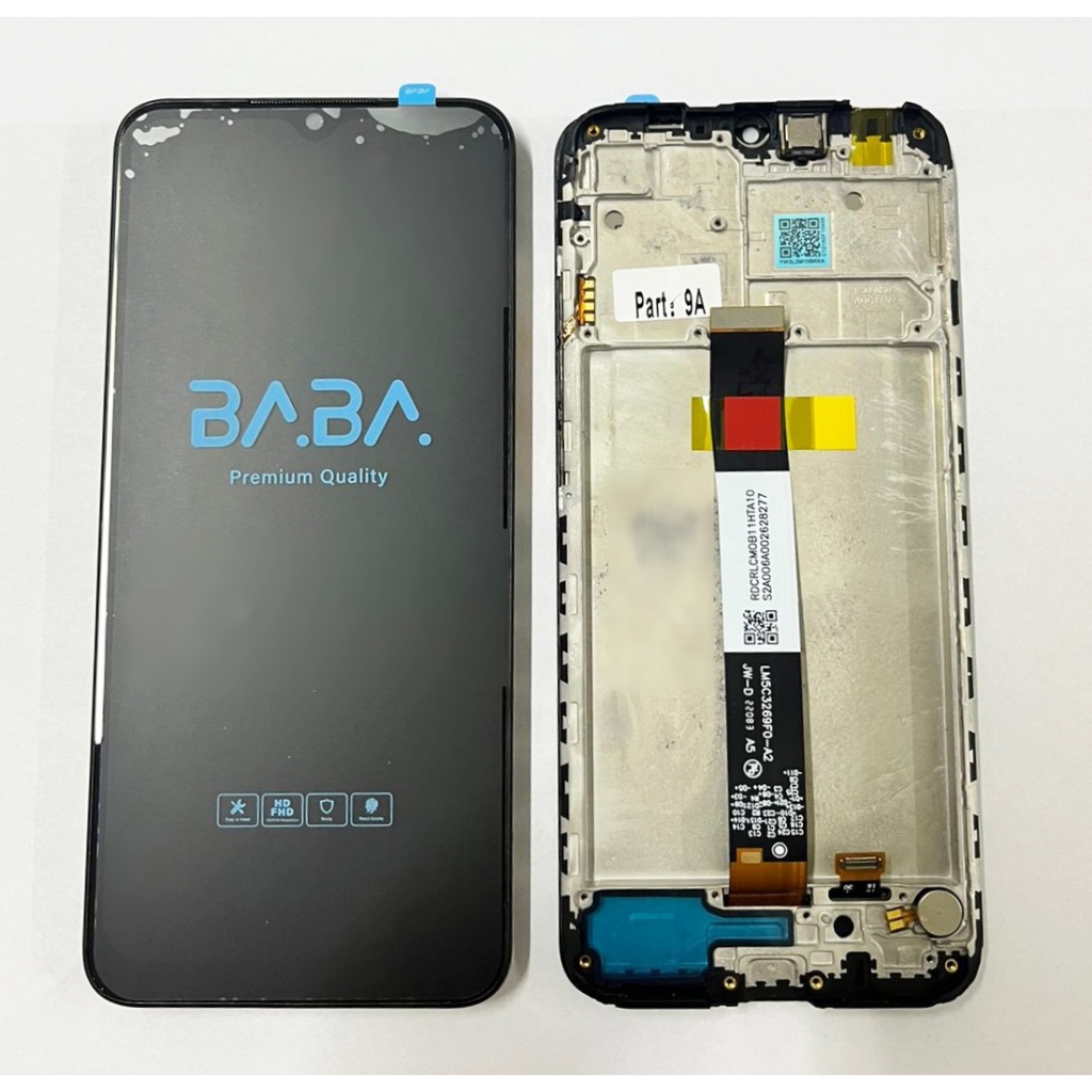 Frontal Tela Display Touch Redmi 9A Original PREMIUM Vivid Color C/ Aro, Flex Volume, Home e ...
