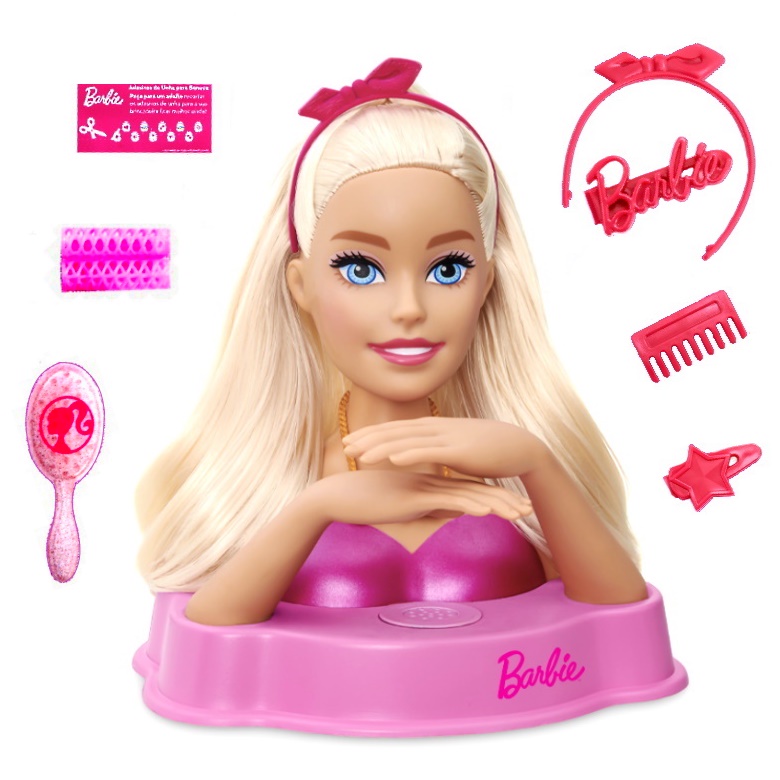 Boneca Barbie Busto Original Mattel 12 falas em Português e 9 ...