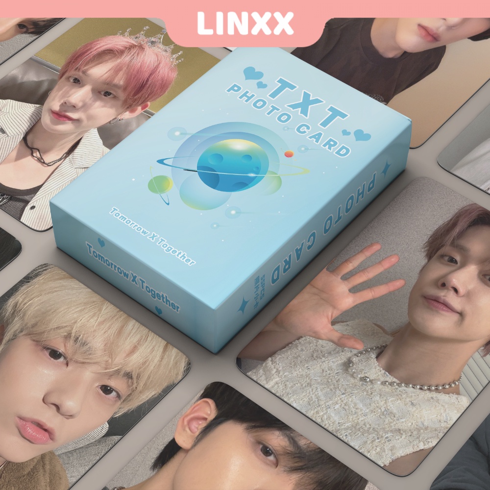 LINXX 55 Pcs TXT Cartão Holográfico A Laser Kpop Photocards Série ...