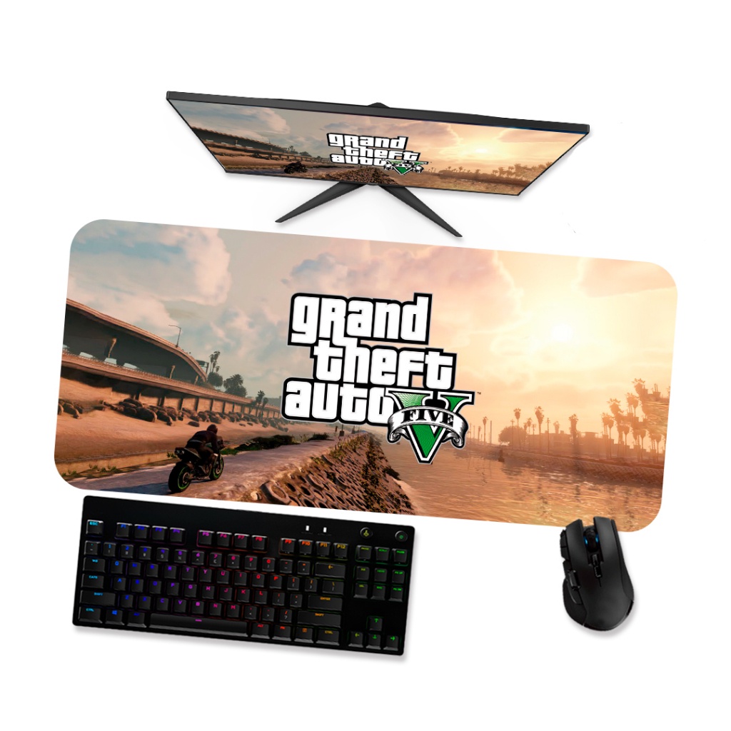 Mouse pad Gamer - GTA - CENÁRIO 1 - Mousepad Grande 90x40 80x40 60x40 ...