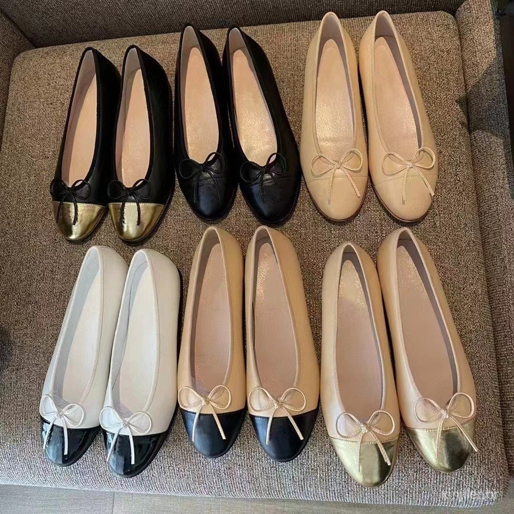 Sapatilhas de Ballet Clássicas com Laço em Bloco de Cores, Sapatos ...