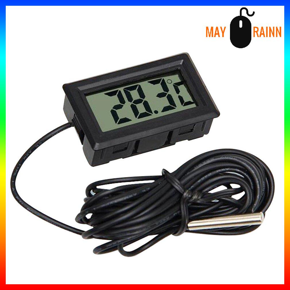 Termômetro digital eletrônico com display digital, termômetro para aquário, geladeira, medidor ...