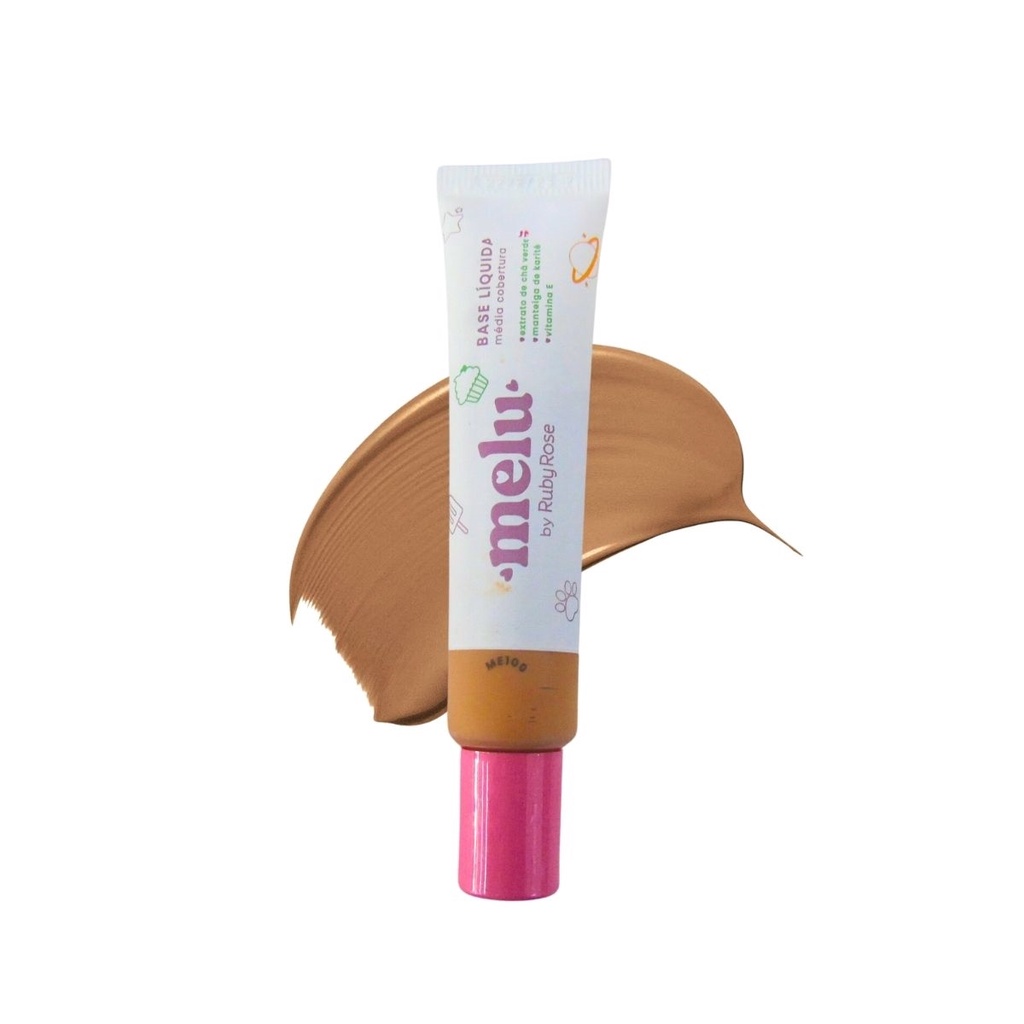 BASE LIQUIDA MELU ME100 RUBYROSE | Shopee Brasil
