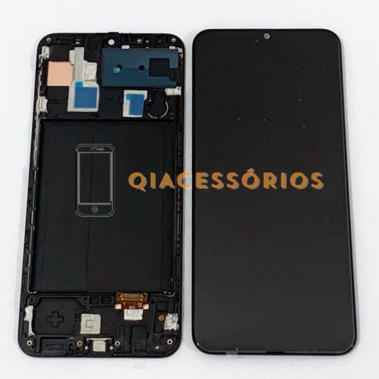 Display Tela Frontal Touch Completo Compatível A30 A305 Original Oled COM ARO Com Biometria ...