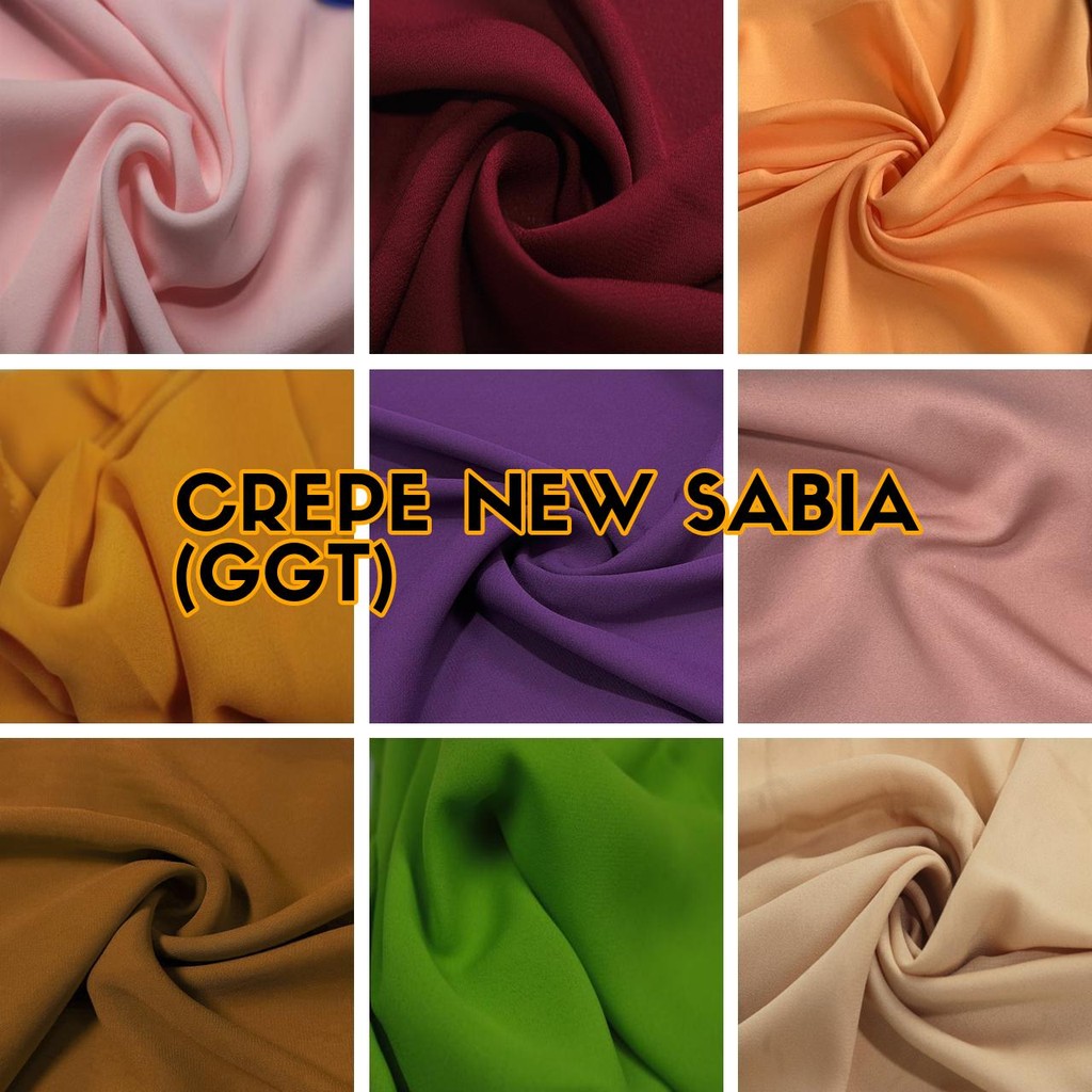 6 Metros Tecido Crepe New Sabia Crepe Georgete Liso GGT (6m x 1.45m ...