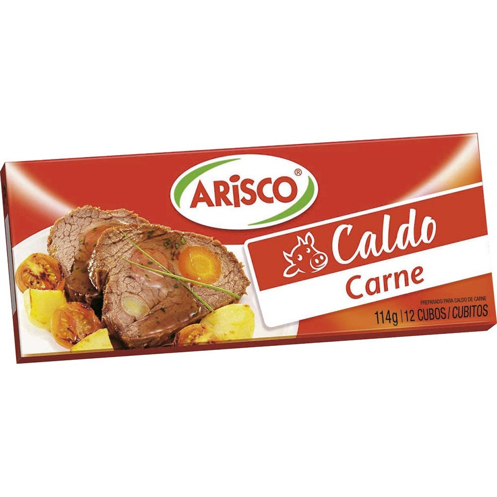 Caldo de Carne 114g - 80 unidades - Arisco | Shopee Brasil