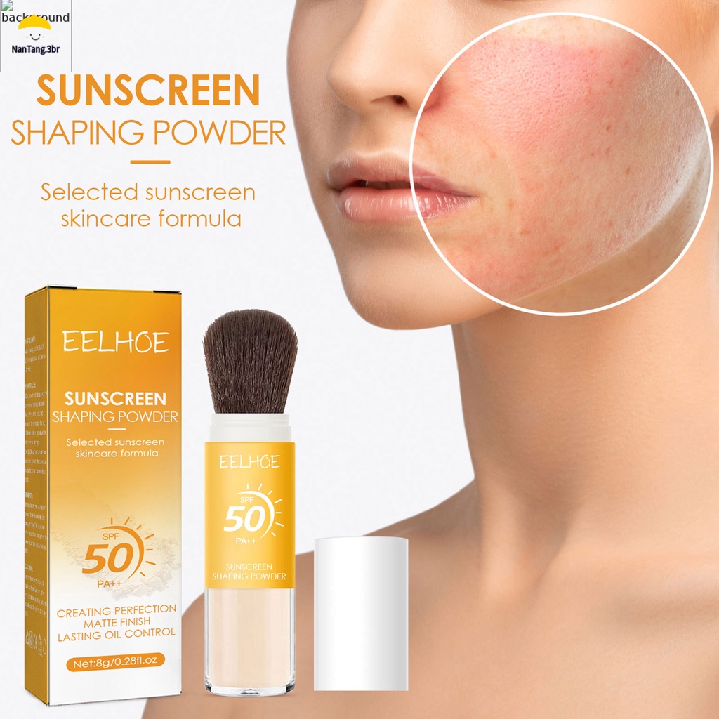 Protetor Solar NTR SPF50 Em Pó Solto À Prova D'água Poros Invisíveis ...