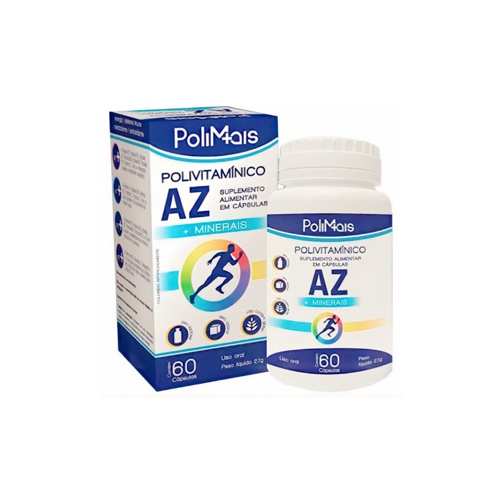 Polimais A-z Total 60 Capsulas (polivitaminíco) | Shopee Brasil