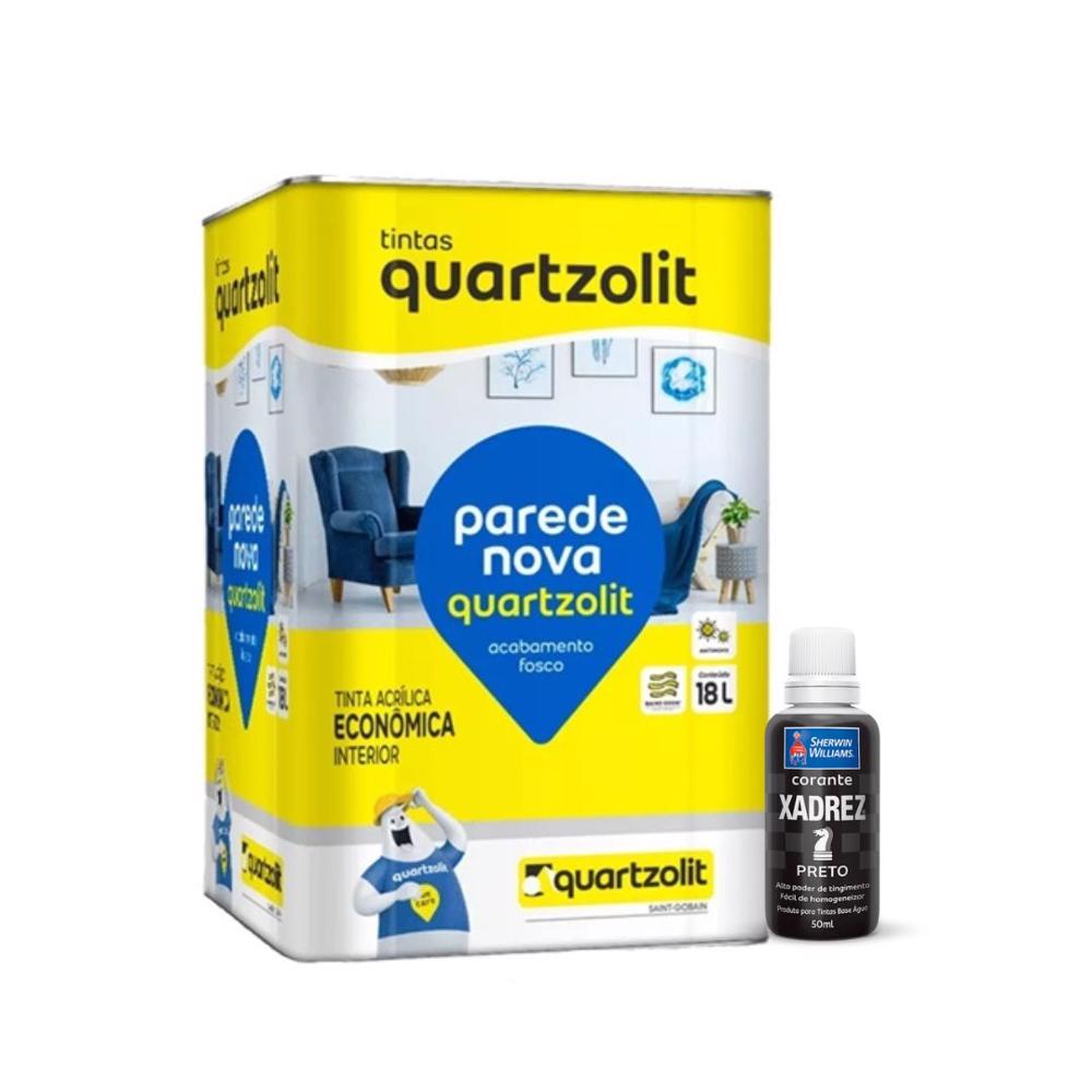 Kit Tinta Acrílica Econômica Parede Nova Branco Neve Weber Quartzolit ...