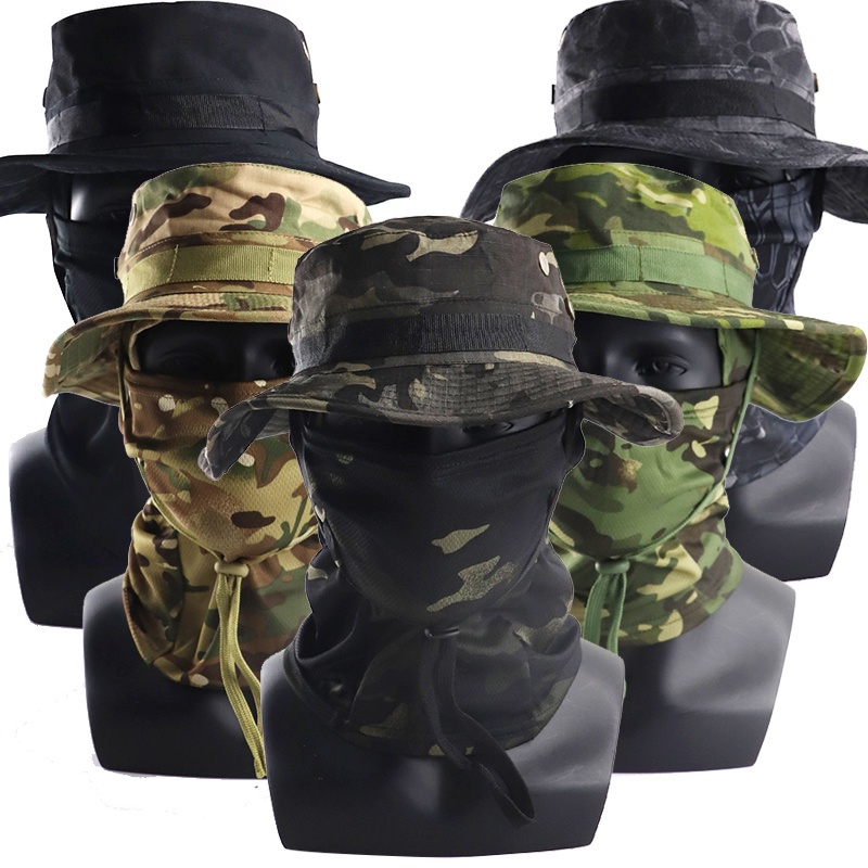 Unisex CS Outdoor Tactical Bucket Hat Jogo Tático De Caça Ao Ar Livre ...