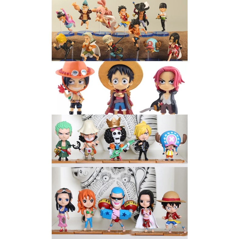 Bonecos Figure Miniaturas One Piece Luffy Chopper Usop Sanji Zoro ...