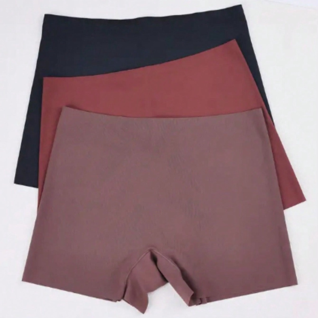 Kit 3 unidades de Calcinha Boxer Feminina Sem Costura / Cores Variadas | Shopee Brasil