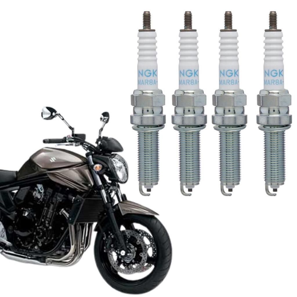 Kit 4 Velas Ngk Jr9b Suzuki Gsx 1100f E Gsf 1200 Bandit | Shopee Brasil
