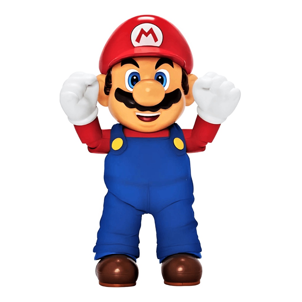 Boneco Super Mario Flexivel Com Som 15 Funções 30 Falas Candide ...