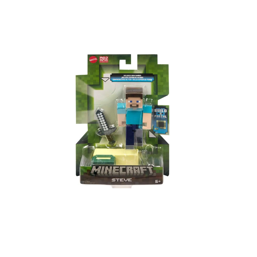 Boneco Steve Minecraft - Mattel | Shopee Brasil