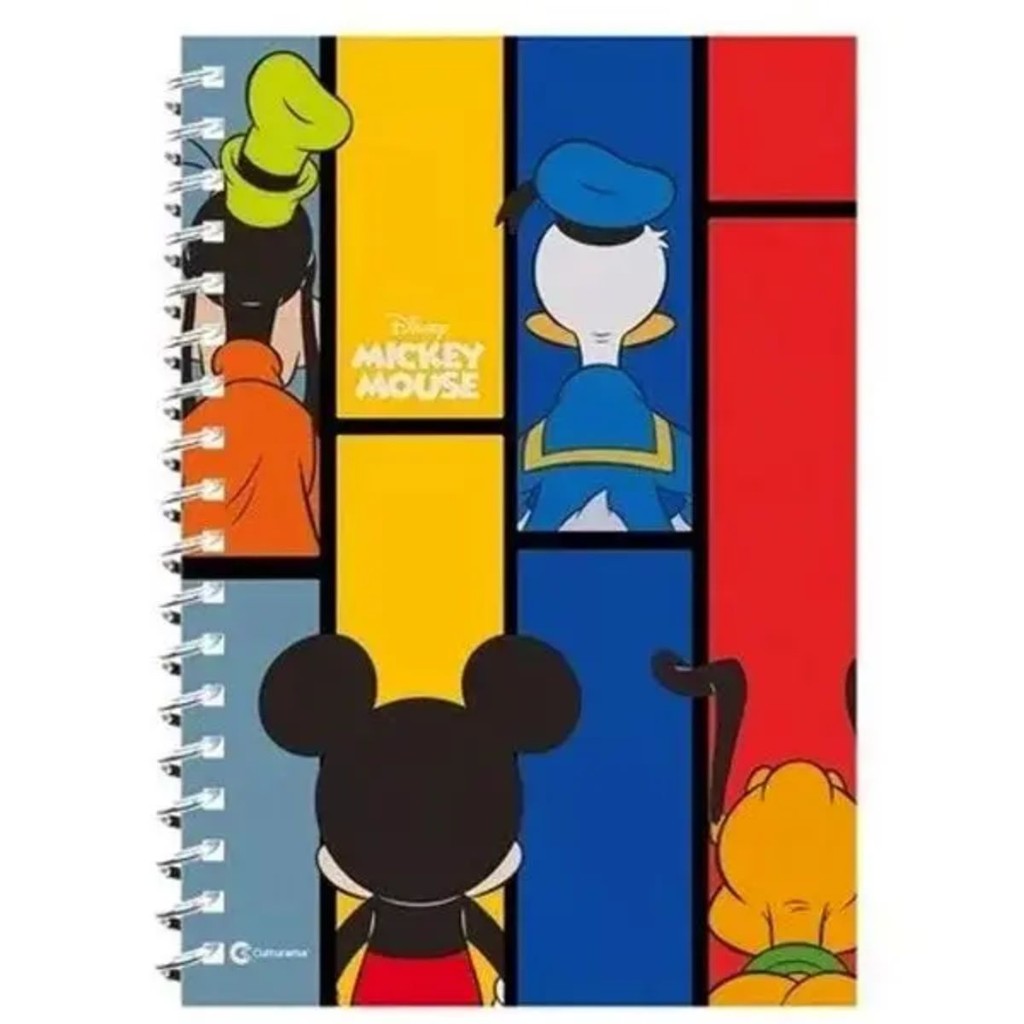 Caderno Espiral Grande Mickey Mouse Disney 80 Folhas Culturama | Shopee ...