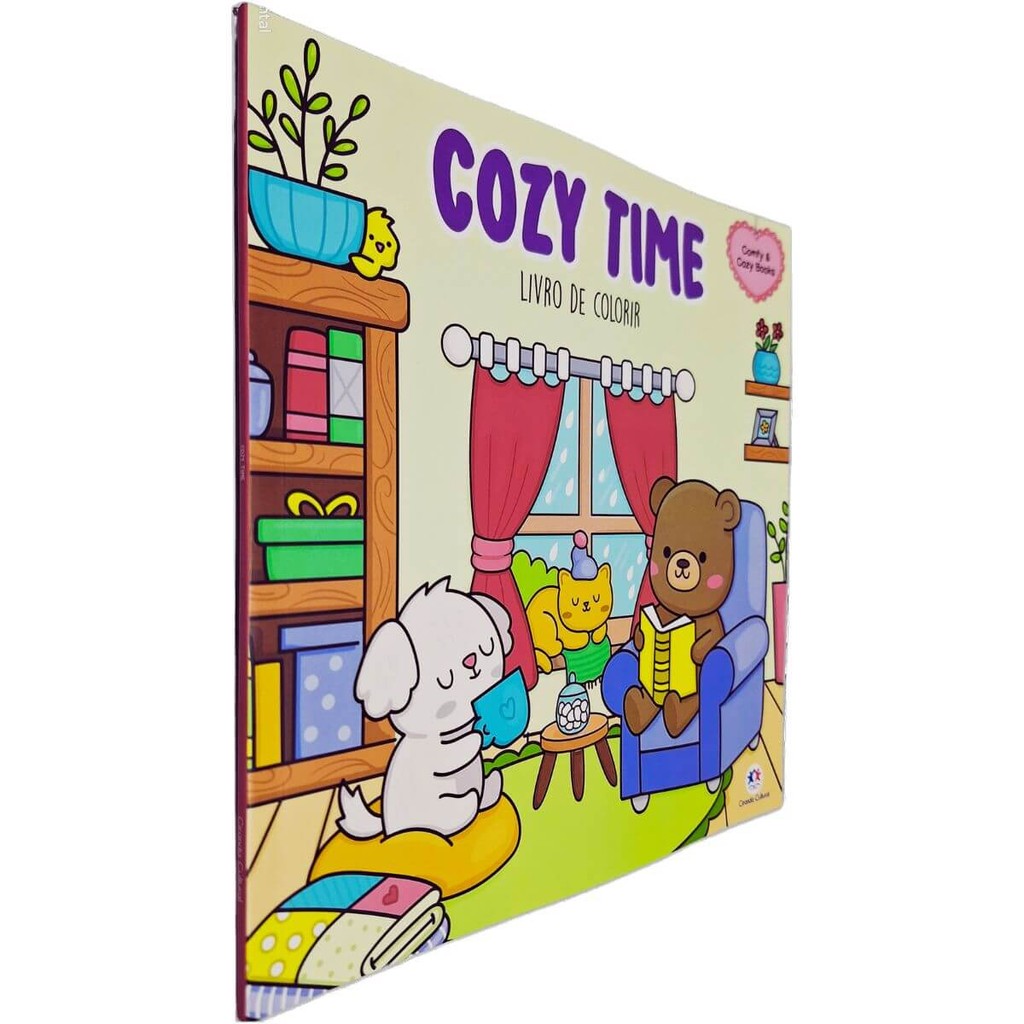 Livro de Colorir Cozy Time Coleção Comfy & Cozy Books Aleksandra ...