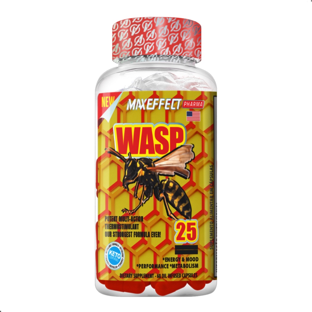 Wasp Termogênico Ultra Potente MaxEffect Pharma 60 Caps | Shopee Brasil