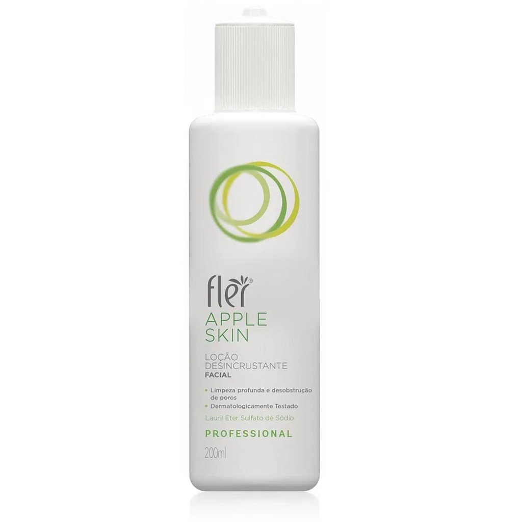 Loção Desincrustante Facial Apple Skin Flér | Shopee Brasil