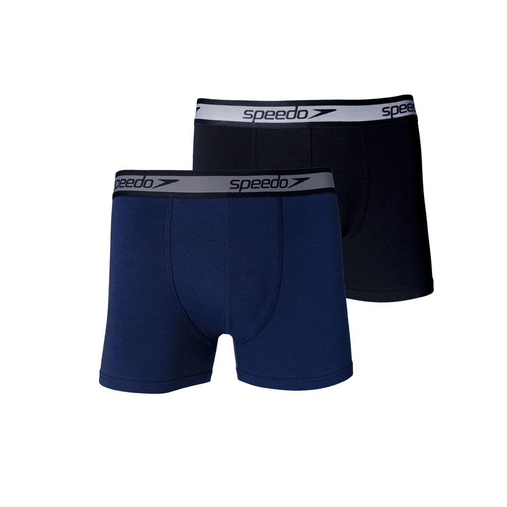 Kit de Cuecas Boxer Cotton Speedo com 2 Unidades - Adulto | Shopee Brasil