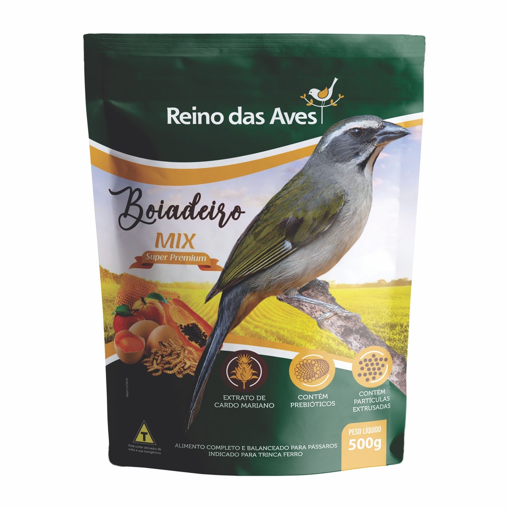 Racao Boiadeiro Mix 500g - Reino Das Aves | Shopee Brasil