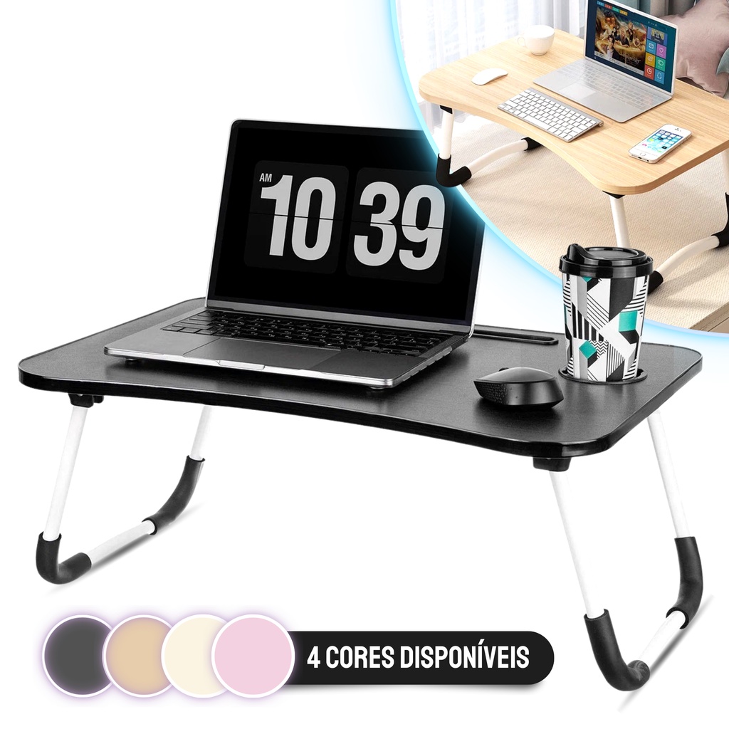 Mesa Suporte Para Notebook Madeira Para Trabalhar na Cama | Shopee Brasil