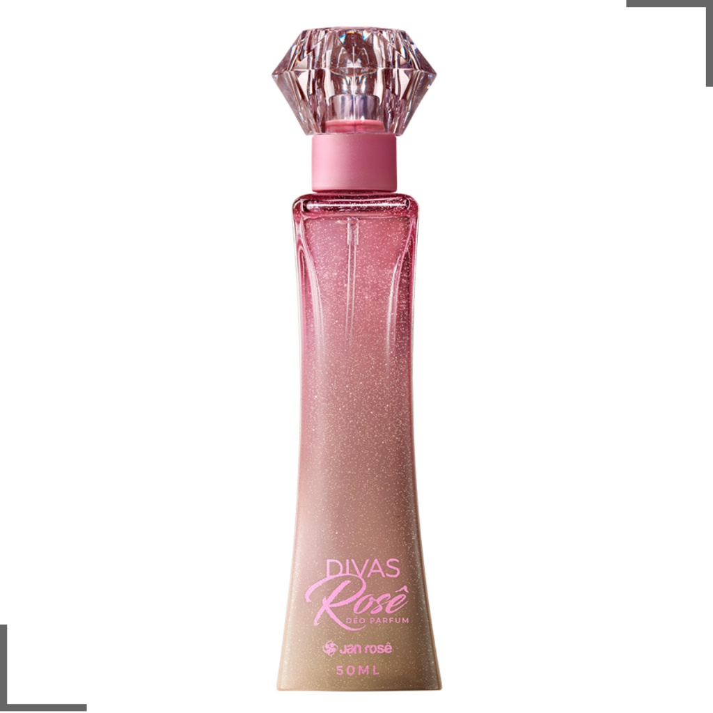 Perfume Doce Feminino Divas Rose Cheiroso Jan Rose Chypre Floral ...