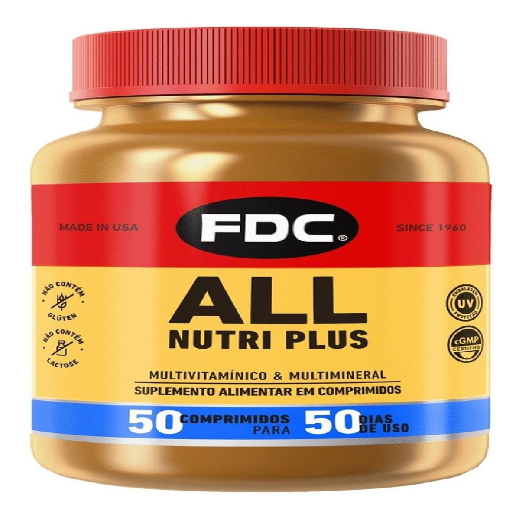 Multivitamínico All Nutri Plus 50 Comprimidos Fdc Vitaminas | Shopee Brasil