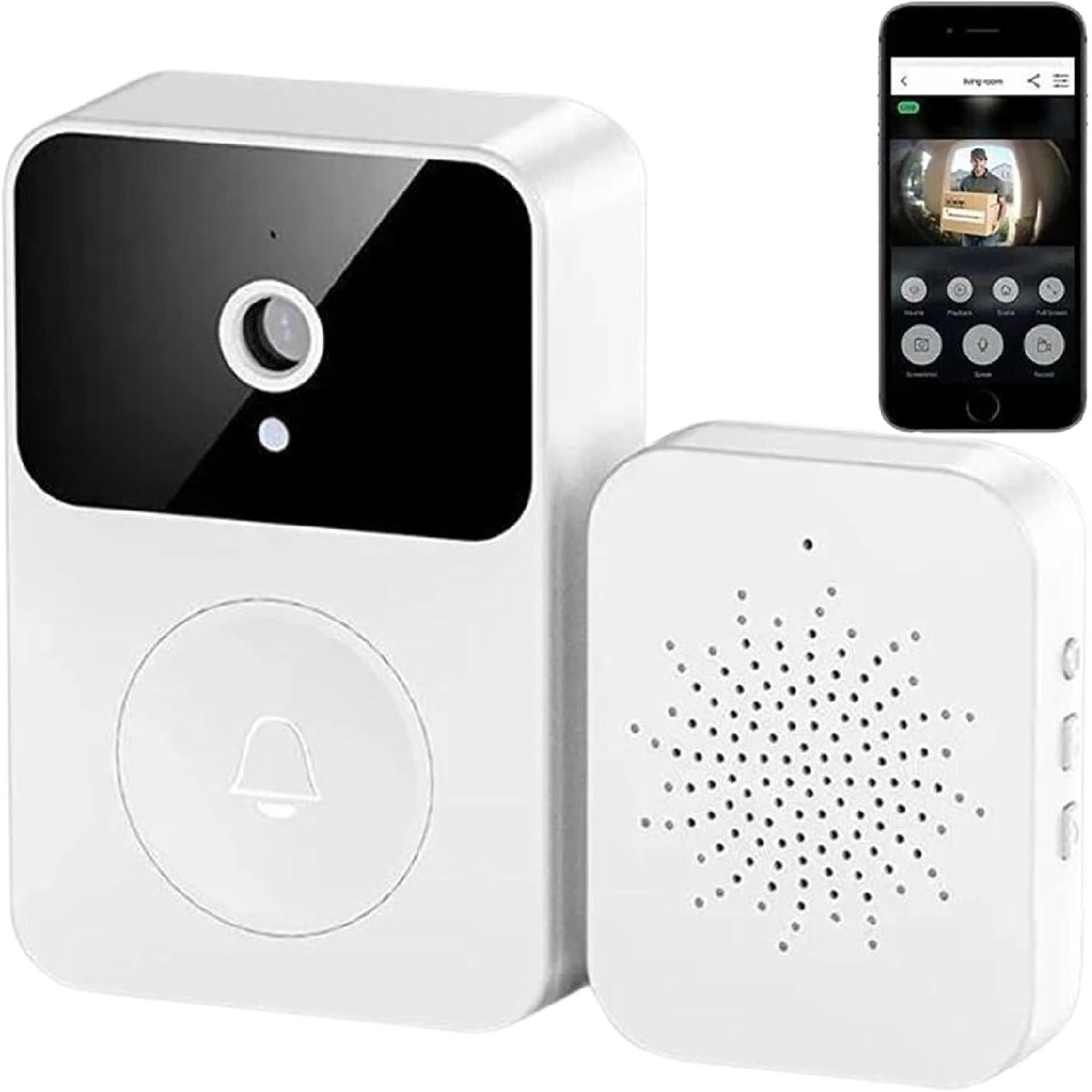 Campainha Com Câmera Wifi Audio 3D Video Sem Fio Inteligente | Shopee ...