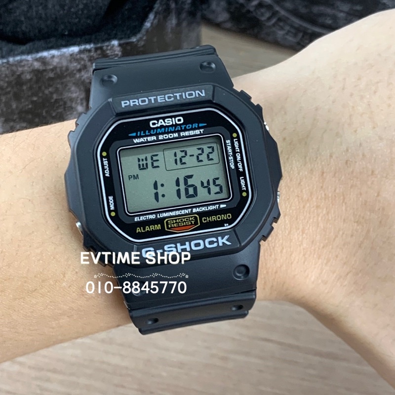 Casio G-Shock DW-5600 Classic Square Relógio Esportivo Preto E Azul 200 Metros Dw5600 Unissex ...