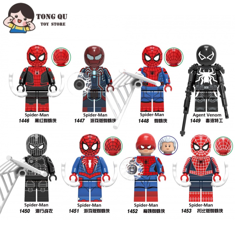 Superhero Minifigures Spider-Man Building Block Coleção de Brinquedos ...