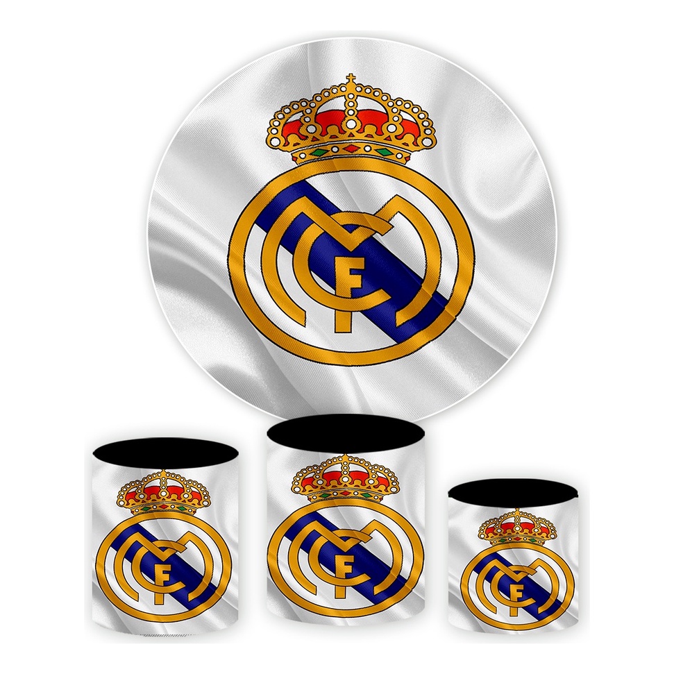 Kit Painel Redondo 1,5 + 3 Capa de Cilindro EM Tecido Sublimado Real ...
