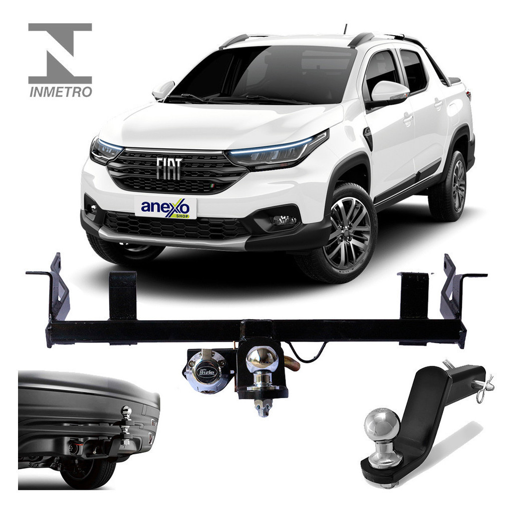 Engate Reboque Strada 2021 A 2024 Tração 700kg Kit Removível | Shopee ...