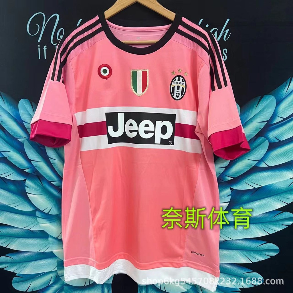 1516 Uniforme de Futebol Retro Rosa da Juventus ° 7 Ronaldo não. ° 21 ...