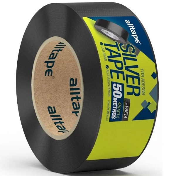 Fita Silver Tape 48MM X 50M - 1 Rolo Alltape | Shopee Brasil
