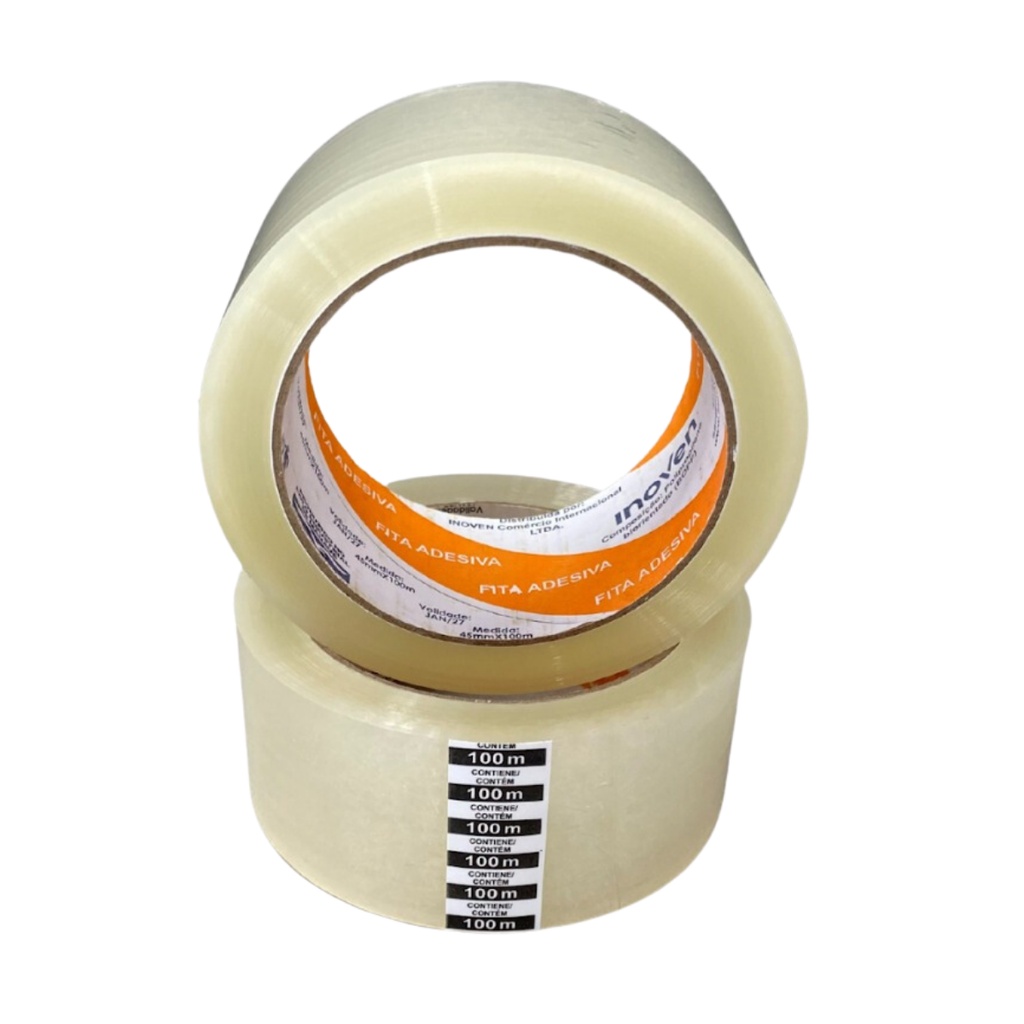 Fita Adesiva Durex Largo 45mm x 100 Metros Grossa Resistente 1 Rolo ...