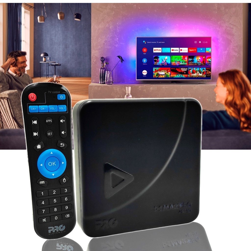 Smart Box Tv Transforme Sua Tv Tubo, Lcd, Led Em Smart Tvbox | Shopee ...