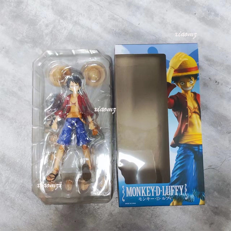 Articulado One piece Luffy Ace Zoro action figure boneco figma | Shopee ...
