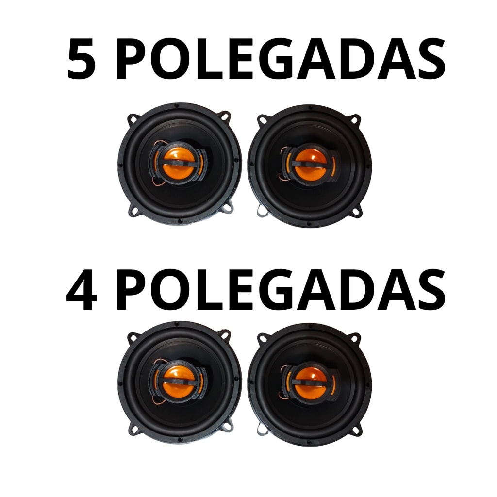 KIT FALANTE LESON JB5 FLEX 5 e 4 POLEGADAS 110W 4R PRETO | Shopee Brasil