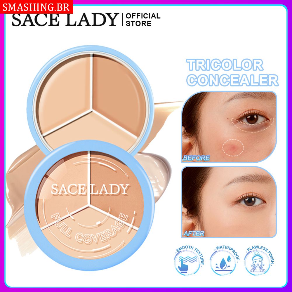 Sace Lady Paleta de Corretivos 3 Cores Maquiagem Profissional Rosto ...