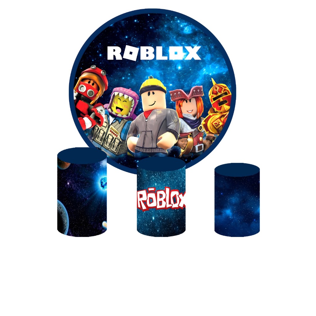 Kit Painel Redondo 1,5x1,5 +3 Capas Roblox | Shopee Brasil