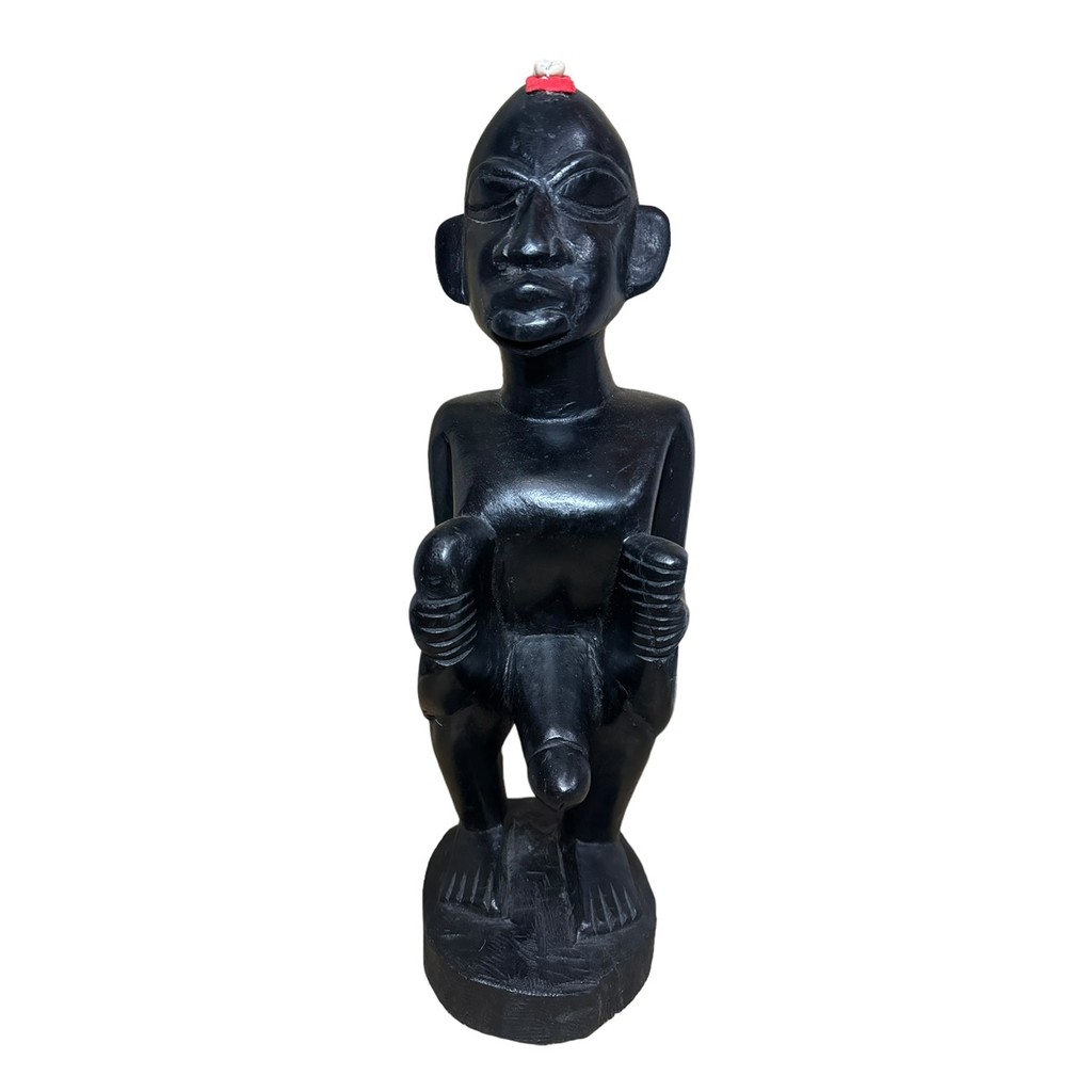 Imagem Exu Aje 45 Cm C/ Búzios Escultura Africana Alaje | Shopee Brasil