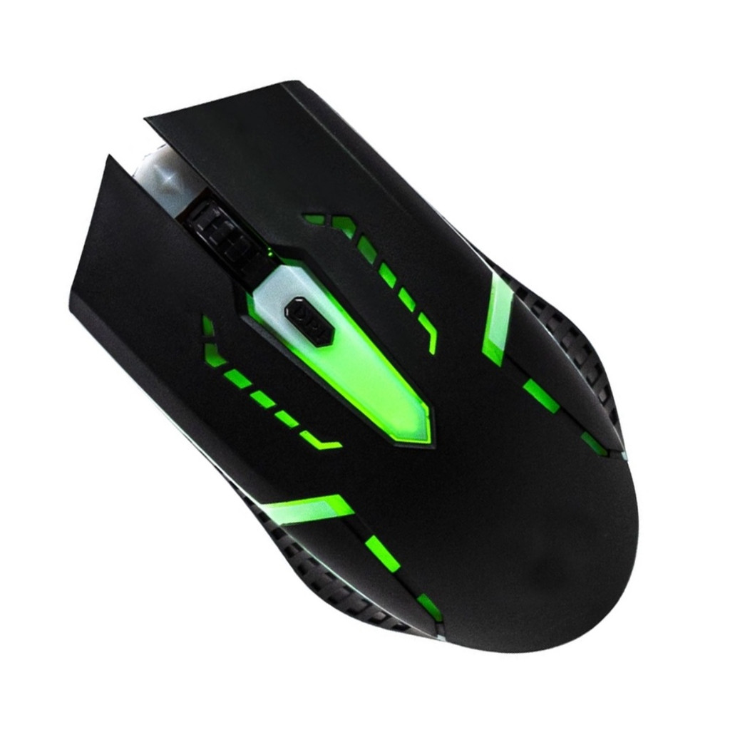 Mouse Com Fio Gamer Luzes Semi Profissional Jogo Rgb DPI 1600/2400/3200 Ajustavel Durabilidade ...