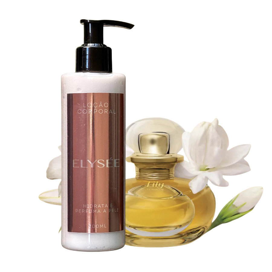 Body Splash Lily + Hidratante Corporal Elysee - Feminino 200 ml - Kit ...